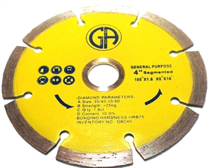 Saw Blade Circular Diamond DB249 4" for Tile Table Miter Chop,Saw ...