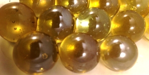 M11 16MM Amber Shiny Metallic Marbles -SOLD OUT!