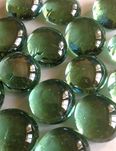 N07 14MM Green metallic glass gems,Saw Blades-Glass Bevels-Bulk Supplies